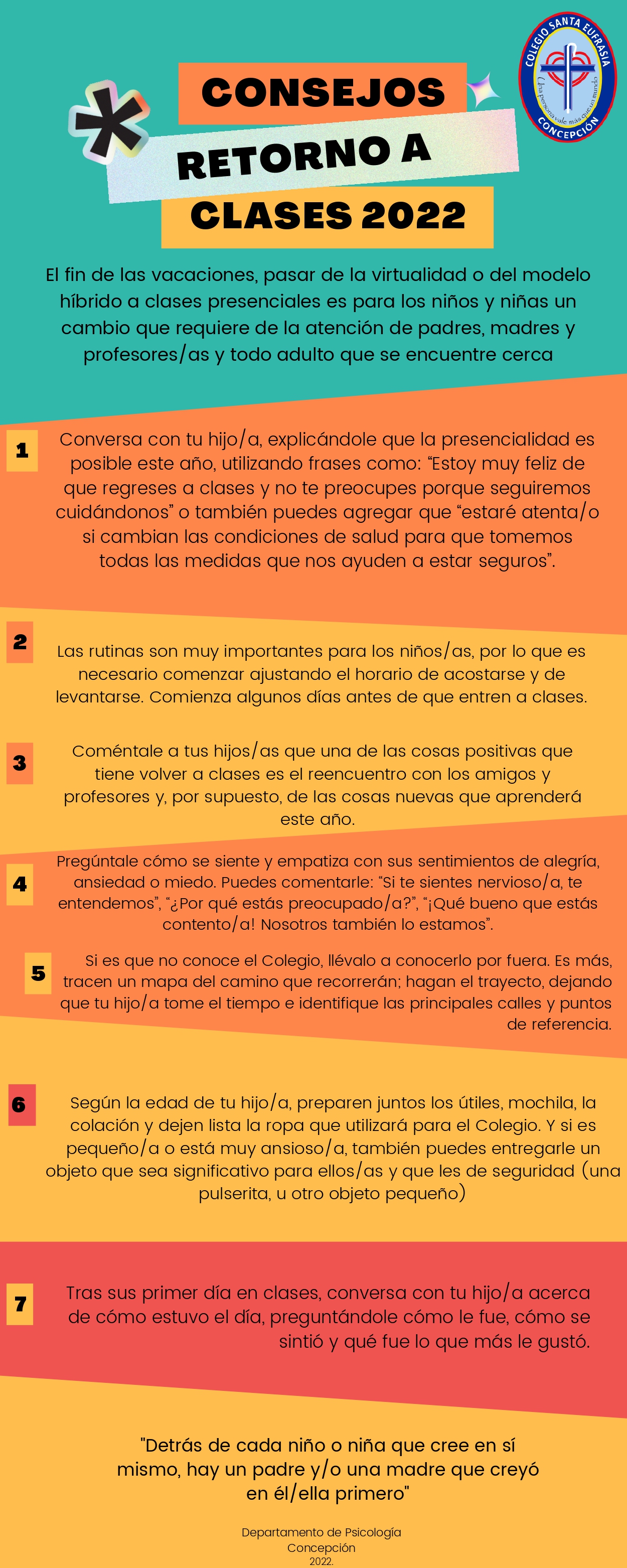 Consejo Del Retorno A Clases 2022